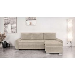 Inosign Ecksofa »HAVERHILL Schlafsofa mit Bettkasten, Maße B/H/T: 237/89/166 cm« L-Form mit Recamiere links oder rechts bestellbar,...