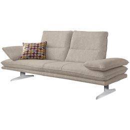 W.Schillig 2-Sitzer &raquo;broadway, Designsofa mit tollem Sitzkomfort&laquo; Sitztiefenverstellung, Kopfteil- & Seitenteilverstellung, Breite 216cm braun 