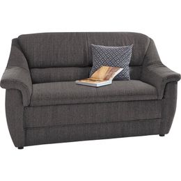 DOMO collection 2-Sitzer &raquo;Lale formsch&ouml;nes und komfortables Sofa, zeitlos und elegant&laquo; optimal f&uuml;r kleinere R&auml;ume braun Struktur (100% Polyester);