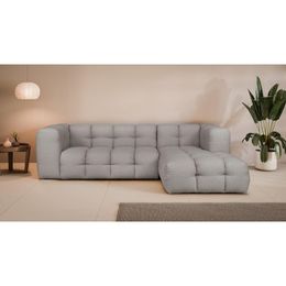 LeGer Home by Lena Gercke Ecksofa »TALISHA L-Form Designersofa, moderne Steppung, B/T/H: 276/178/75 cm« aufwendig gepolstert, hoher Sitzkomfort beige