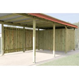 Weka Carport-Geräteraum für Carport »Gr. 2« und »Gr. 3« grau