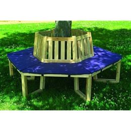 Promadino Dekokissen &raquo;Baumbank&laquo; blau + unifarben Obermaterial: 100% Baumwolle B/L: 43 cm x 100 cm