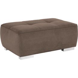 Inosign Hocker &raquo;Sapporo&laquo; braun Luxus-Microfaser weich (90% Polyester, 10% Polyacryl);Struktur impr&auml;gniert (100% Polyester);Struktur fein (100% 