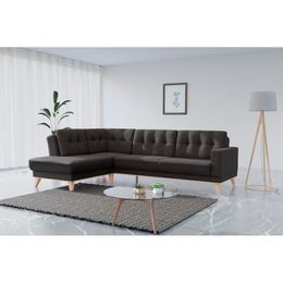 Sit & More sit&more Ecksofa &raquo;Lavida L-Form&laquo; wahlweise mit Kippfunktion und Bettkasten grau 100% PES