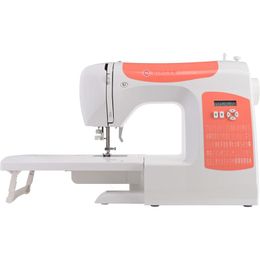 Singer Computer-Nähmaschine »C5205 Orange« 60 Programme weiß/orange