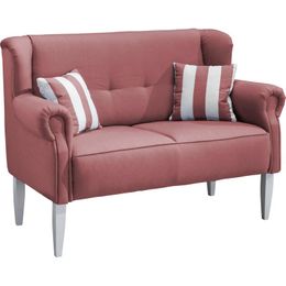 Home Affaire K&uuml;chensofa &raquo;Moro&laquo; inkl. 2 Stk. Zierkissen gestreift, verschiedenen Stoffe und Farben rot 60% Polyester, 40% Baumwolle