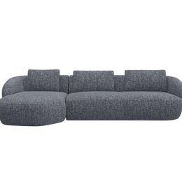 FLEXLUX Wohnlandschaft &raquo;Torino, rund, L-Form, Sofa-Ecke mit Recamiere, Longchair-Sofa&laquo; Modernes, organisches Sofa-Design, Kaltschaum, 