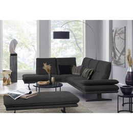 W.Schillig Ecksofa &raquo;broadway, Designsofa, toller Sitzkomfort, zeitlos, elegant, L-Form&laquo; Sitztiefenverstellung, Kopfteil- & Seitenteilverstellung, 