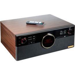Technaxx Multifunktionsspieler »DAB+ Bluetooth LP-Player TX-137« braun-schwarz Cinch-Ausgänge (RCA) zum Anschluss an HiFi-Systeme