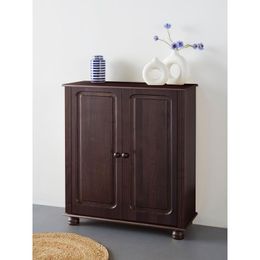 Home Affaire Highboard »Mette« Kommode mit 2 Einlegeböden, Breite 85cm, Tiefe 34 cm, Höhe 95 cm dunkelbraun Vielseitiger Midschrank mit 2 Türen und...