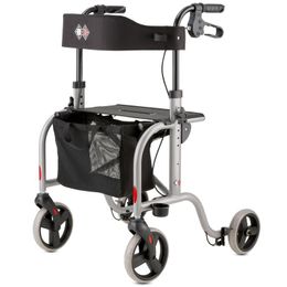 Bischoff & Bischoff BISCHOFF & BISCHOFF Rollator &raquo;RL-Smart ST&laquo; Mit Stockhalter und einer gro&szlig;en, abnehmbaren Netztasche Silber