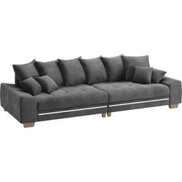 MR. COUCH Big-Sofa »Nikita II« mit RGB-LED Beleuchtung, Kaltschaumpolsterung bis 140 kg belastbar Memphis 17 black