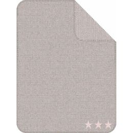 Ibena Babydecke »Lelu« mit Streifen und Sternen ausgestattet, Kuscheldecke braun Obermaterial: 58% Baumwolle, 35% Polyacryl, 7% Polyester B/L: 75...