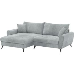 MR. COUCH Ecksofa »Blackburn II, L-Form« Mit Kaltschaumpolsterung bis 140 kg belastbar Dolce 14 silver