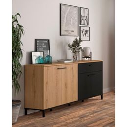 GAMI Sideboard »Trust« mit einer Schublade Eiche Helvezia