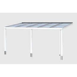 Skan Holz SKANHOLZ Terrassendach &raquo;Monza&laquo; Bedachung Verbund-Sicherheits-Glas, Aluminium Wei&szlig; (RAL 9016)