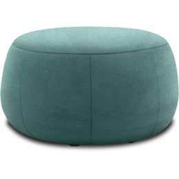 DOMO collection Hocker &raquo;800012&laquo; Hocker rund gepolstert blau 95% Polyester, 5% Nylon