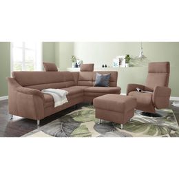 Sit & More sit&more Hocker &raquo;Cardoso&laquo; braun Luxus-Microfaser (90% Polyester, 10% Polyamid);Flachgewebe (100% Polyester);Struktur (100% Polyester)