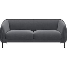 FLEXLUX 2, 5-Sitzer »Belle Designsofa, Couch, bequem durch Kaltschaum im Sitz« Skandinavisches Design, In hochwertiger Verarbeitung Soft Grey