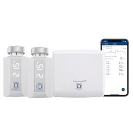 homematic IP Heizk&ouml;rperthermostat &raquo;Bundle Access Point + 2x Heizk&ouml;rperthermostat Evo&laquo; wei&szlig; Wird per Netzwerkkabel an einen herk&ouml;mmlichen Router 
