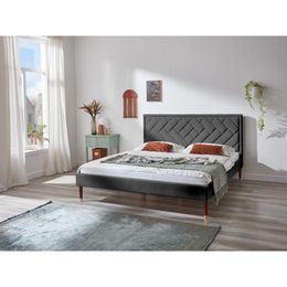 ATLANTIC HOME COLLECTION Polsterbett &raquo;Nicola&laquo; mit hoher Bodenfreiheit und inklusive Lattenrost anthrazit