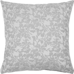 Pad Dekokissen &raquo;Gaida&laquo; einzigartiges Design, Kissenh&uuml;lle ohne F&uuml;llung, 1 St&uuml;ck light grey + gebl&uuml;mt Obermaterial: 100% Baumwolle B/L: 40 cm x 40 cm