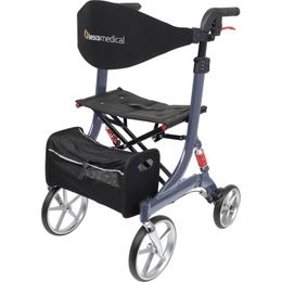 bescomedical Rollator &raquo;Spring Small&laquo; Gr&ouml;&szlig;e S (Sitzh&ouml;he 52cm), h&ouml;henverstellbare Griffe grau Rollator