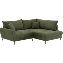 MR. COUCH Ecksofa »Blackburn II L-Form« Wahlweise mit Kaltschaumpolsterung bis 140 kg belastbar Memphis 12 green
