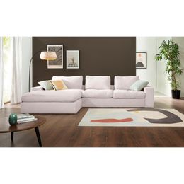 Alina Ecksofa &raquo;Sandy&laquo; mit Recamiere, in modernem Cordstoff grau Cord GCT (92% Polyester, 8% Nylon)