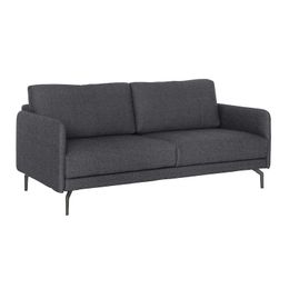 Creation BY ROLF BENZ 2-Sitzer &raquo;CR.450, Designsofa, Loungesofa&laquo; Armlehne sehr schmal, Alugussf&uuml;&szlig;e in umbragrau, Breite 150 cm schwarz NaturLEDER OSKAR