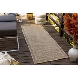 LIVABLISS Teppich &raquo;AKRON&laquo; rechteckig 8 mm H&ouml;he beige Obermaterial: 100% Polypropylen B : 80 cm 1 Stk.