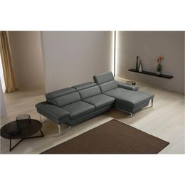Egoitaliano Ecksofa »Princess, elegantes Designsofa mit erstklassigem Sitzkomfort, L-Form« mit Recamiere, inkl. Kopfteilverstellung, edle...
