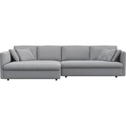 FLEXLUX Ecksofa &raquo;Lovane&laquo; Weich & anschmiegsam, gro&szlig;e Sitztiefe auf Kaltschaum, Dekokissen inkl. Sophisto Grey