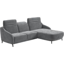 Sit & More sit&more Ecksofa &raquo;Blues L-Form&laquo; wahlweise mit Klapptisch und USB grau 100% Polyester