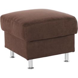 Places of Style Hocker &raquo;Cardoso&laquo; mit Stauraum, passend zur Serie braun Struktur impr&auml;gniert (100% Polyester);Luxus-Microfaser ALTARA NUBUCK (100% 