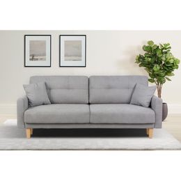 Home Affaire 3-Sitzer »TRIPLO optionale Schlafsofa mit Bettkasten, Maße B/T/H: 215/100/89 cm« Wahlweise Bettfunktion - Liegefläche 145x191 cm,...