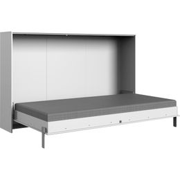 wimex Schrankbett &raquo;Juist Schrankklappbett G&auml;stebett&laquo; horizontal klappbar, 3 Liegefl&auml;chen, mit Lattenrost, Made in Germany wei&szlig;