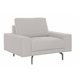 Creation BY ROLF BENZ Sessel &raquo;CR.450, Designsessel, Loungesessel&laquo; Armlehne breit niedrig, Alugussf&uuml;&szlig;e in umbragrau, Breite 120 cm grau NaturLEDER 