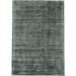 CarpetFine Teppich &raquo;Ava Viskoseteppich&laquo; rechteckig 13 mm H&ouml;he Seidenoptik, leichter Glanz, auch als L&auml;ufer erh&auml;ltlich dunkelgr&uuml;n Obermaterial: 100%...