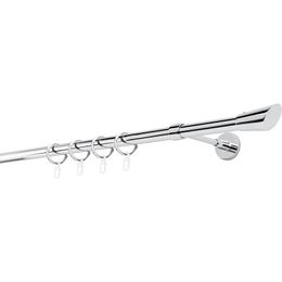 mydeco Gardinenstange &raquo;20mm Rag Wandtr&auml;ger 14 cm&laquo; 1 l&auml;ufig-l&auml;ufig Fixma&szlig; chromfarben B/L: 340 cm
