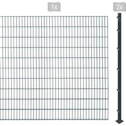 Arvotec Doppelstabmattenzaun &raquo;ESSENTIAL 203 zum Aufschrauben&laquo; Zaunh&ouml;he 203 cm, Zaunl&auml;nge 2 - 60 m anthrazit