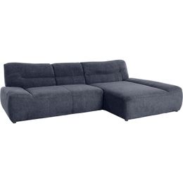 DOMO collection Ecksofa »Cesena moderne Polsterecke mit flachen Armlehnen, L-Form« fester Sitzkomfort, frei im Raum stellbar dunkelblau