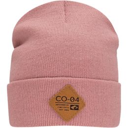 Chillouts Beanie »Nicki Hat« mit stilvollem Logo-Emblem rosa