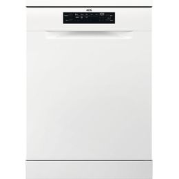 AEG Standgeschirrsp&uuml;ler Serie 6000 &raquo;FFB6491AZW&laquo; 14 Ma&szlig;gedecke SatelliteClean - bessere Spr&uuml;hreichweite wei&szlig; ExtraHygiene-Programm: Entfernt &uuml;ber...