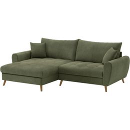 MR. COUCH Ecksofa »Blackburn II, L-Form« Mit Kaltschaumpolsterung bis 140 kg belastbar Memphis 12 green