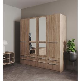 Priess Kleiderschrank »Schrank Garderobe Wäscheschrank Barcelona in 5 Breiten« viel Stauraum, geräumige Schubkästen, mit Spiegel, MADE IN GERMANY...