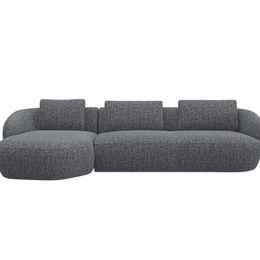FLEXLUX Wohnlandschaft »Torino, rund, L-Form, Sofa-Ecke mit Recamiere, Longchair-Sofa« Modernes, organisches Sofa-Design, Kaltschaum,...