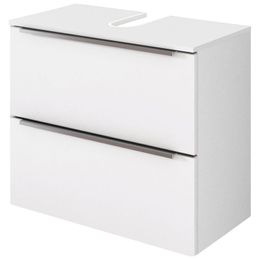 Welltime Waschbeckenunterschrank &raquo;Matera&laquo; Breite 60 cm, mit matten MDF-Fronten und Softclose-Funktion wei&szlig; Holzwerkstoff, MDF