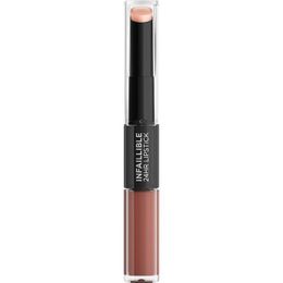 L'ORÉAL PARIS Lippenstift »Infaillible 2-Step« mit natürlichen Inhaltstoffen 101 braun Lippenpflege von L'Oréal Paris