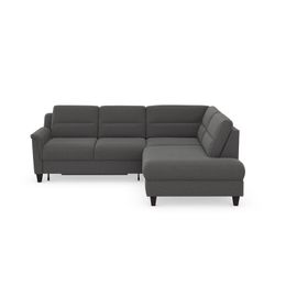 Sit & More SIT&MORE Ecksofa »Farö L-Form« inklusive Federkern, wahlweise mit Bettfunktion und Bettkasten grau